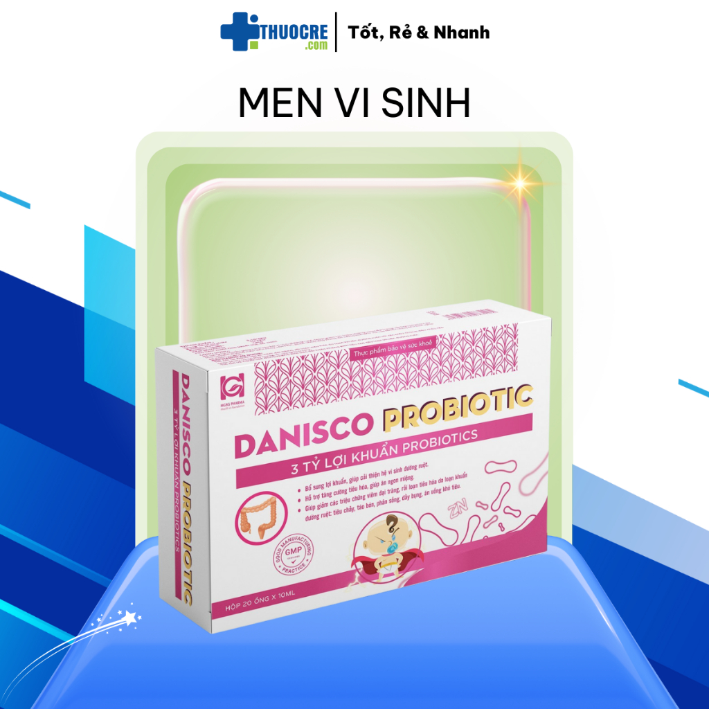 Men bổ sung lợi khuẩn HGSG Pharma DANISCO PROBIOTIC (Hộp 20 ống x 10ml ...