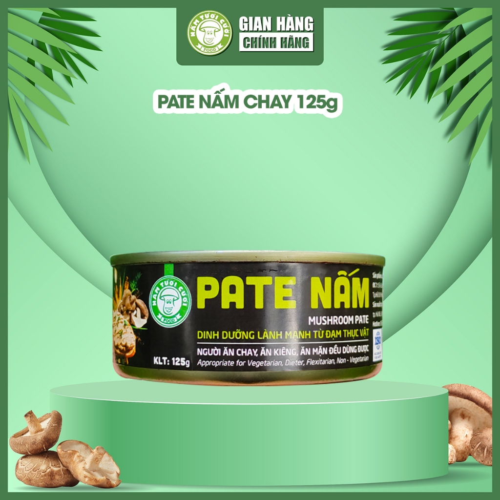 Pate Nấm Chay Nấm Tươi Cười 125g Pate Chay Dùng Liền, Ngon Hơn Khi Làm ...