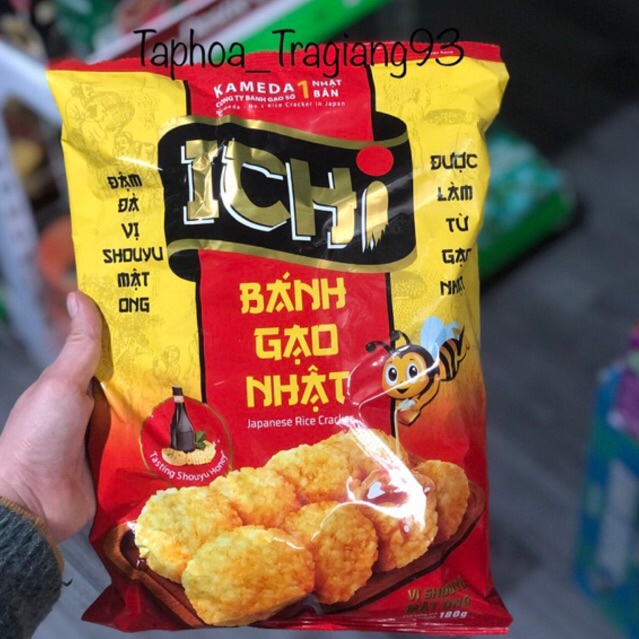 Bánh gạo Nhật vị Shouyu mật ong Ichi gói 150g,180g | Shopee Việt Nam