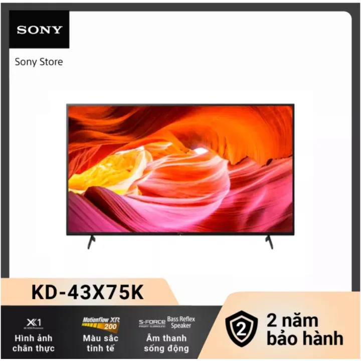 Tivi Sony 43 inch | 43X75K | 4K Ultra HD | Dải tần nhạy sáng cao (HDR ...