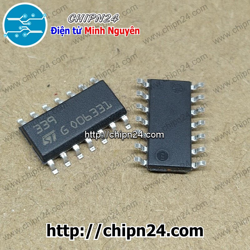 [2 con] (SOP) IC Dán LM339 SOP-14 Hàng Tốt ST (SMD) (LM339DR) (IC ...