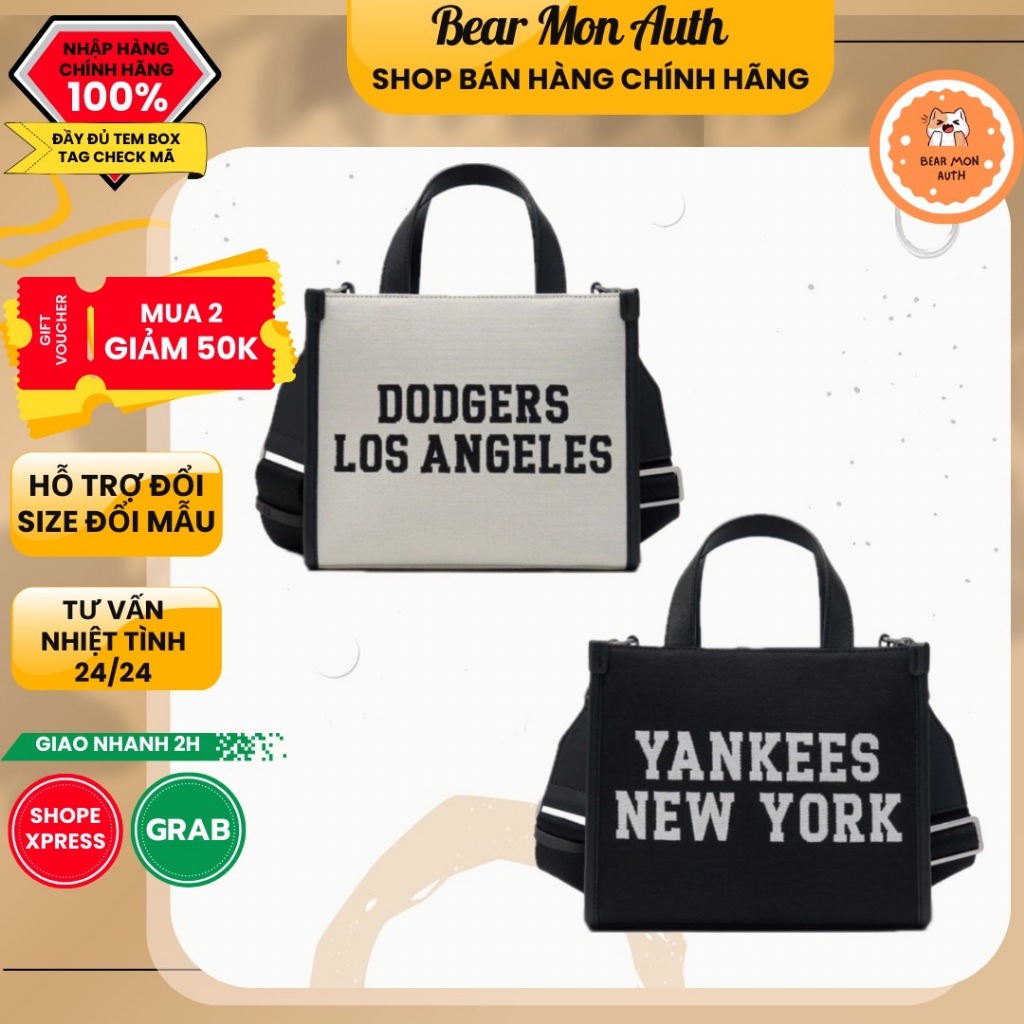Túi Tote Vuông MIni MLB Varsity Jacquard Small Tote Bag LA Dodgers ...