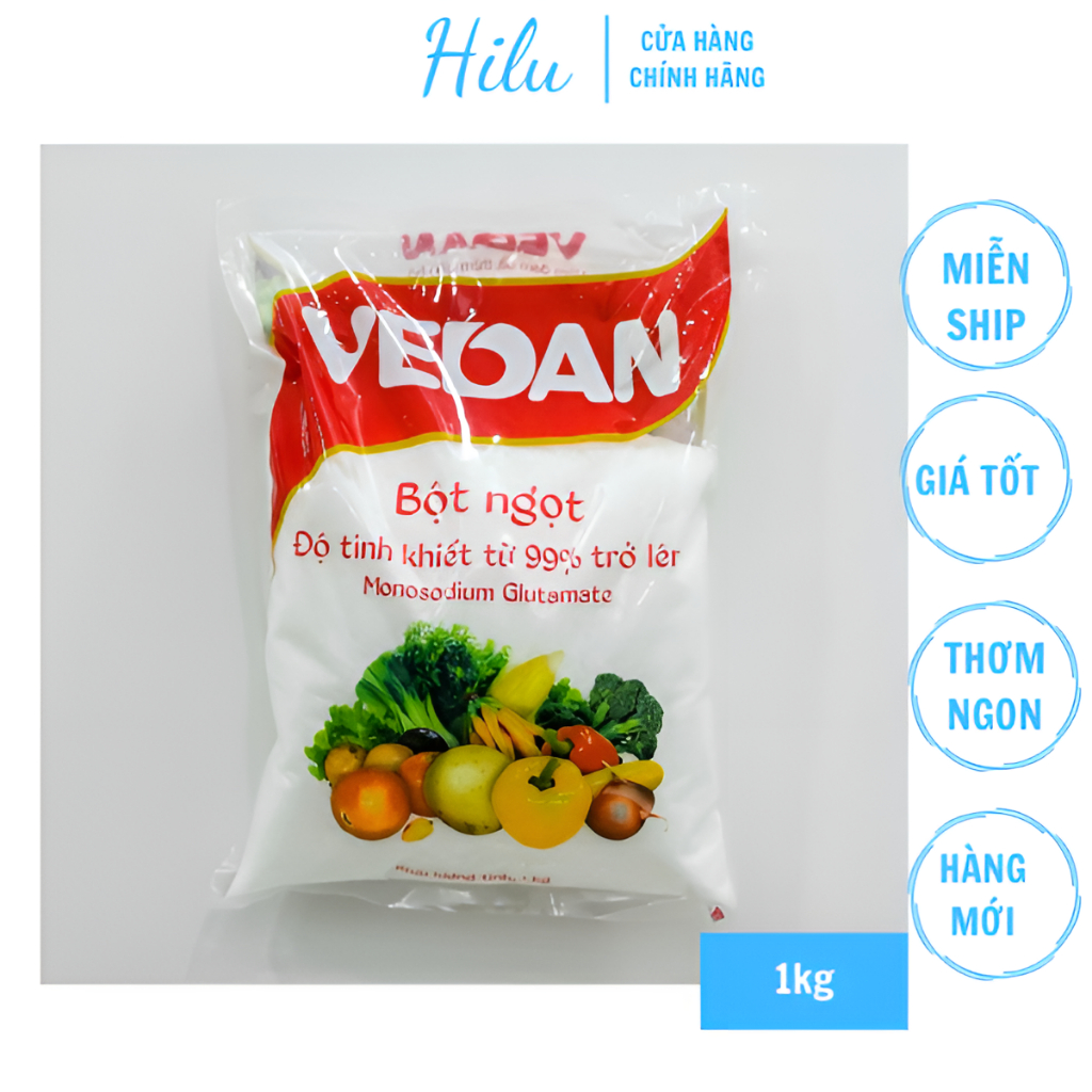 Mì chính Vedan, bột ngọt chính hãng gói 1Kg | Shopee Việt Nam