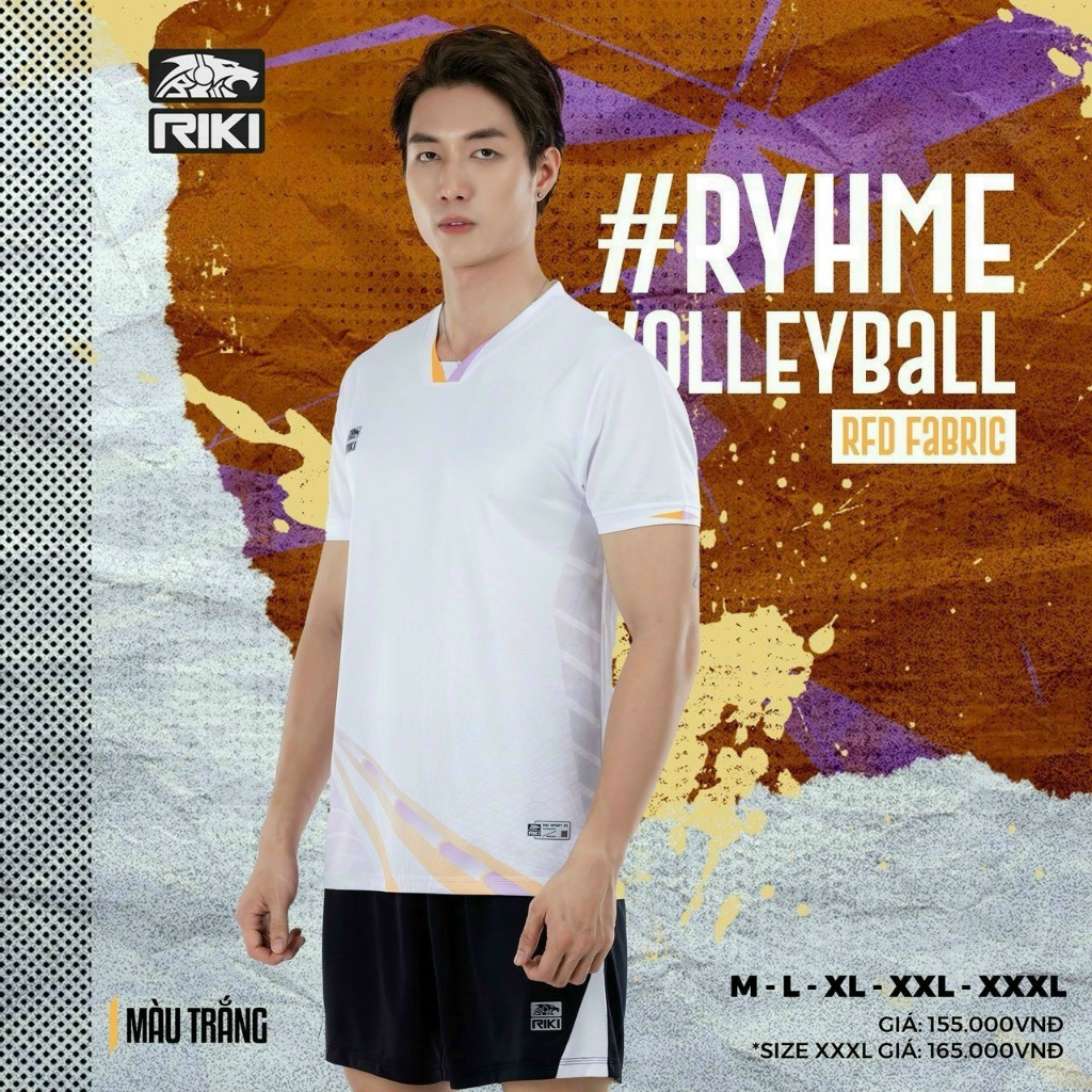 Bộ Quần Áo Bóng Chuyền Nam Cao Cấp Riki Vol 8 Rhyme - Chất Vải Mềm Mại | Shopee Việt Nam