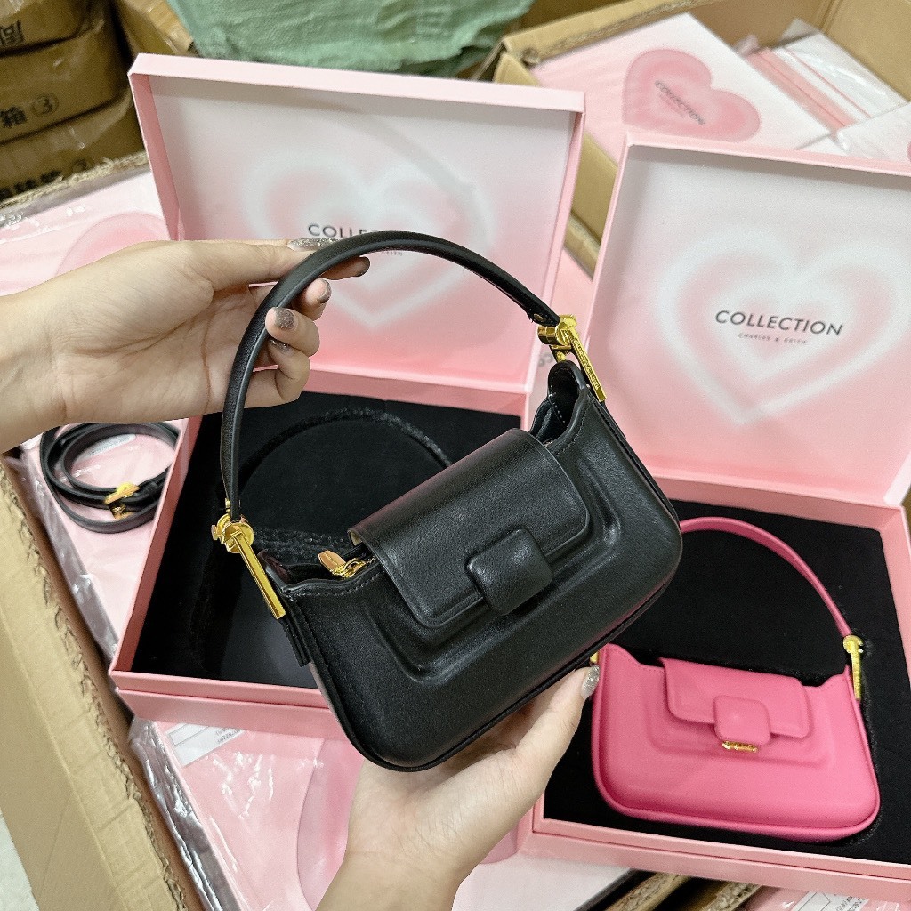 Túi Khuy Bấm Nắp Gập Size 23/ Size 20 Có Khóa Kéo Miệng Túi 2 Bản Dây ...