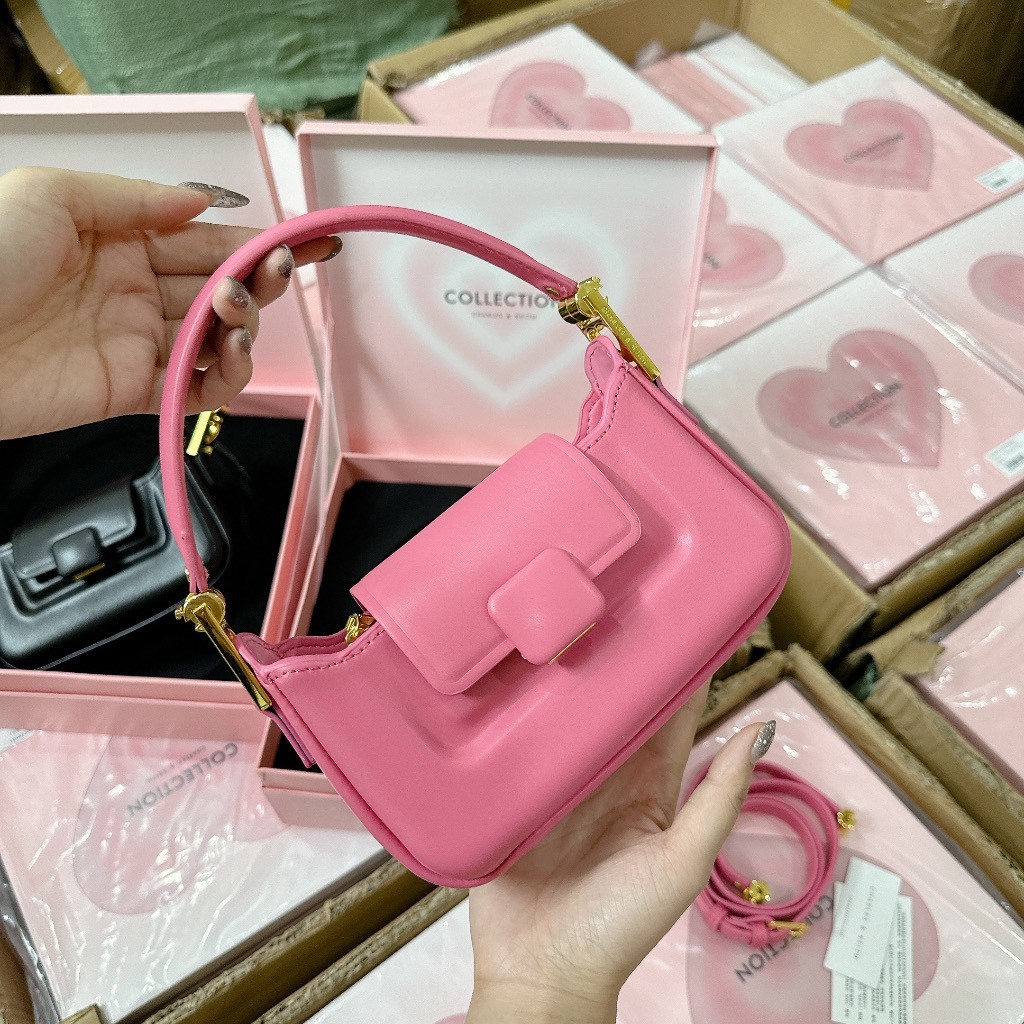 Túi Khuy Bấm Nắp Gập Size 23/ Size 20 Có Khóa Kéo Miệng Túi 2 Bản Dây ...