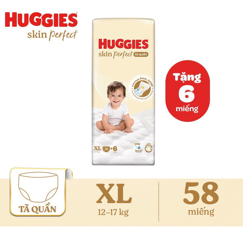 Tã Bỉm Dán/Quần Huggies Nature Made/Skin Perfect/Skin Care Tràm Trà Tự Nhiên Đủ Size ...