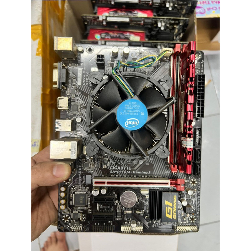 Combo Main H110 Gigabyte Gaming 3 + CPU G4560 + Ram 8gb 2400 tản nhiệt thép bảo hành 12 tháng ...
