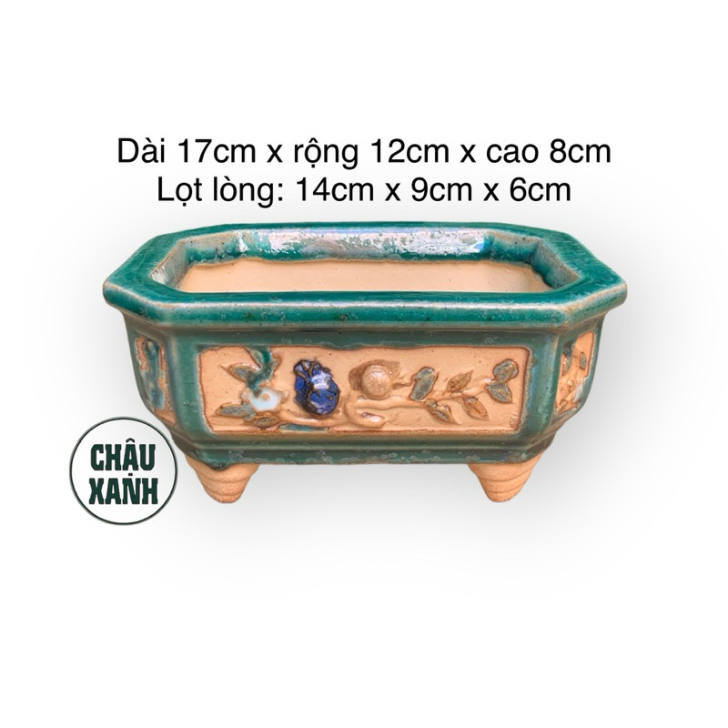 châu sứ trồng cây bonsai mini , gốm Hoàng Đồng Nai | Shopee Việt Nam
