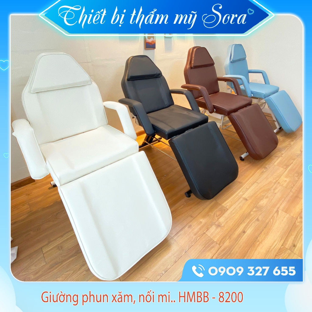 (Freeship) Ghế tiêm Filler, Giường tiểu phẫu, Giường phun xăm thẩm mỹ ...