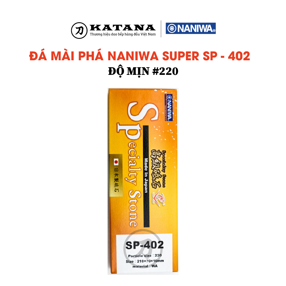 Đá mài phá Naniwa Nhật Bản #220 SUPER SP 402 (210x70x10) | Shopee Việt Nam