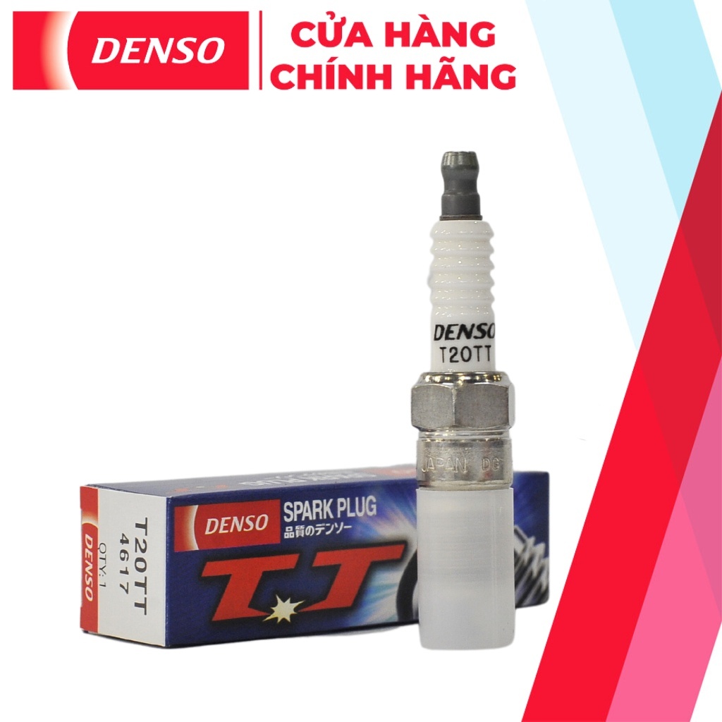 Bugi Ô Tô T20TT DENSO Tiêu Chuẩn, Điện Cực Niken, Hai Đầu Đánh Lửa ...