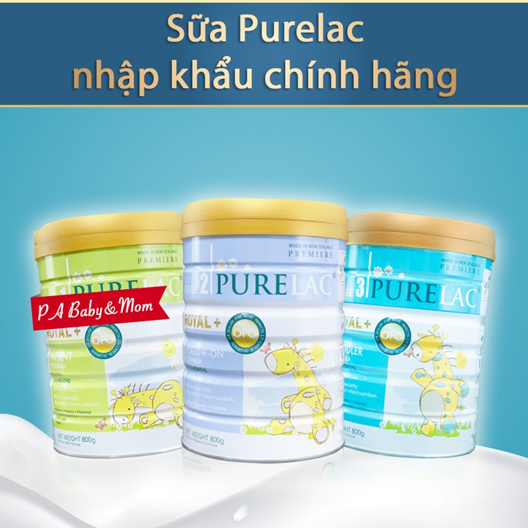 Sữa Purelac số 1, 2, 3 800gr - Nhập Khẩu chính hãng tem phụ Newzealand ...
