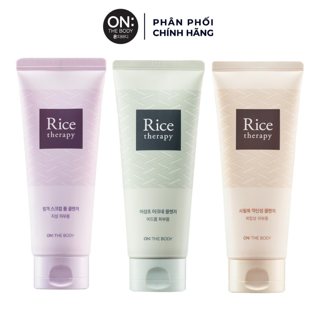 Sữa Rửa Mặt On: The Body Rice Therapy Cleanser 150g | Shopee Việt Nam