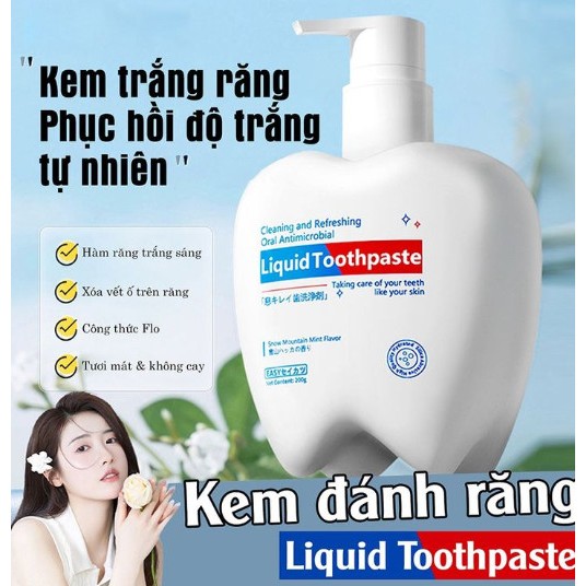 Kem đánh trắng răng Liquid Toothpaste Hương Bạc Hà | Shopee Việt Nam