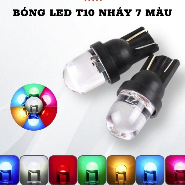 Đèn Xi Nhan T10 - Nháy 7 Màu, Đèn Led & T10 Lắp Mặt Đồng Hồ, Demi, Xi Nhan Xe Máy Giá 1 Chiếc ...