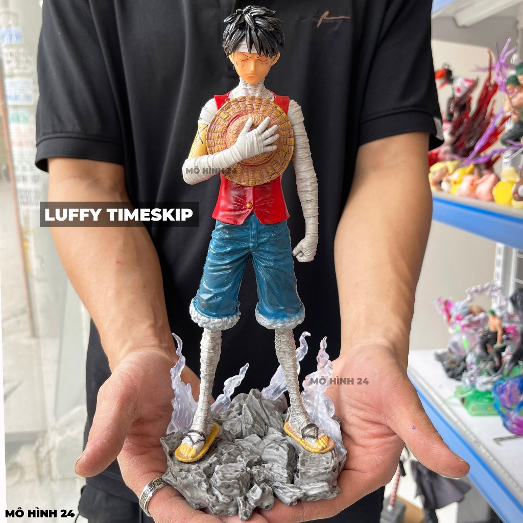 Mô hình nhân vật Luffy Timeskip băng bó Licking Dog studio figure one ...