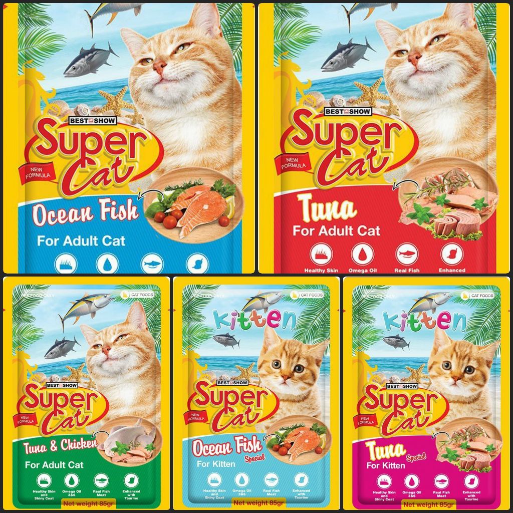 Pate cho mèo SUPER CAT gói 85gram | Shopee Việt Nam