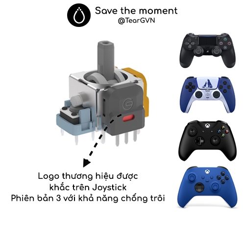 Cần điều khiển GINFULL Joystick Hall thay thế cho PS5 / PS4 / Xbox One ...