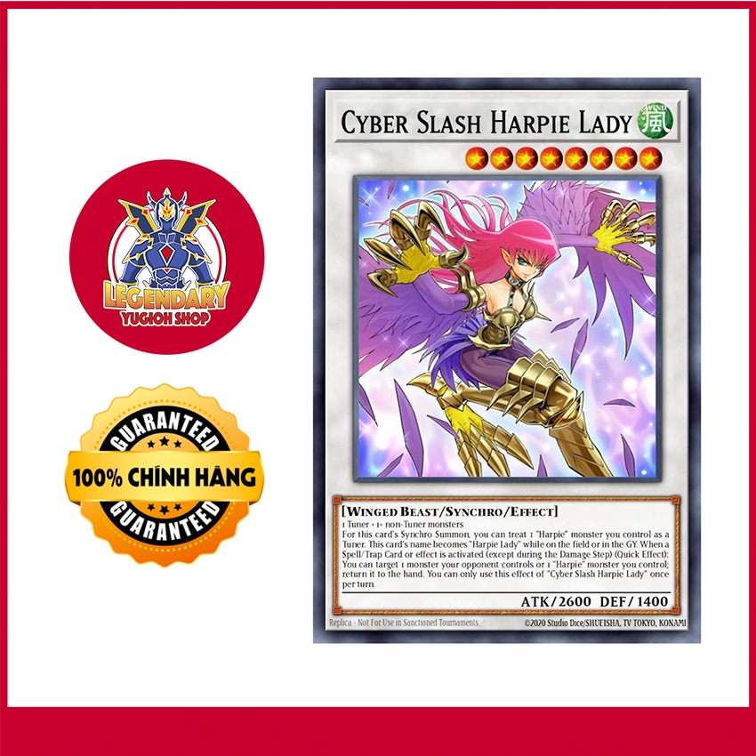 [Thẻ Bài Yugioh Chính Hãng] Cyber Slash Harpie Lady | Shopee Việt Nam