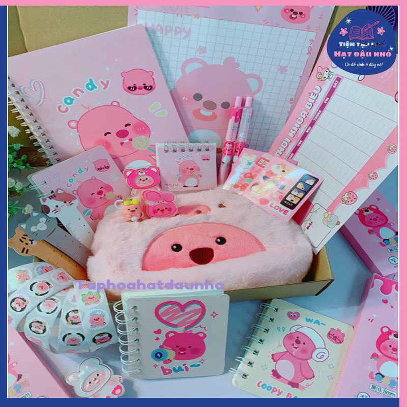 LOOPY BOX STATIONERY- Set đồ dùng học tập Loopy - Tặng quà sinh nhật ...