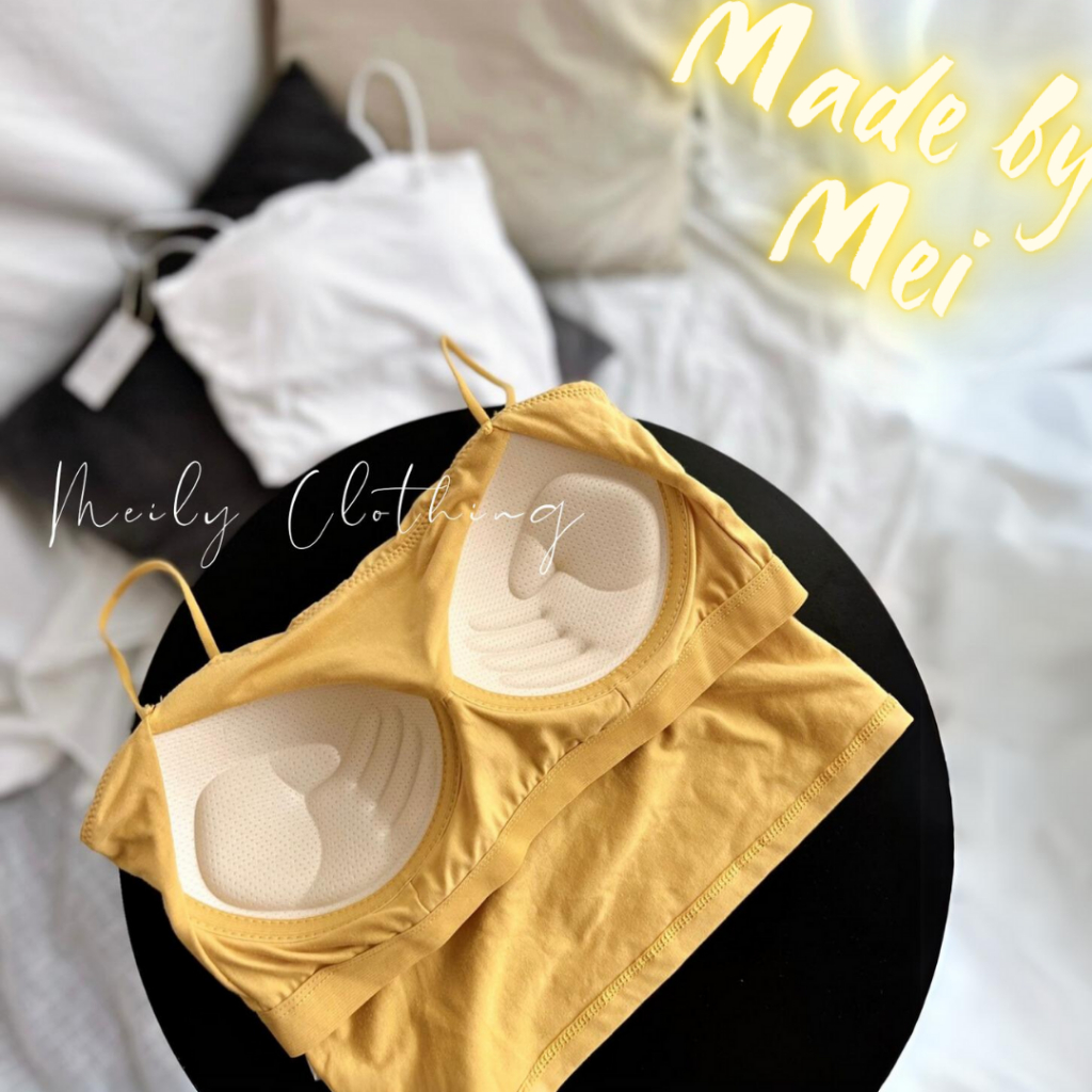 Áo 2 Dây Croptop Kèm Mút Nâng Ngực Cao Cấp - Carina Meily | Shopee Việt Nam