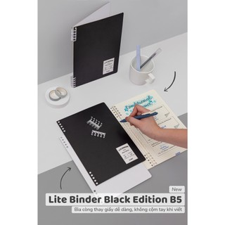 File bìa còng 2 đầu 10 chấu B5 Lite Binder Klong 100GSM MS808 Bia còng ...