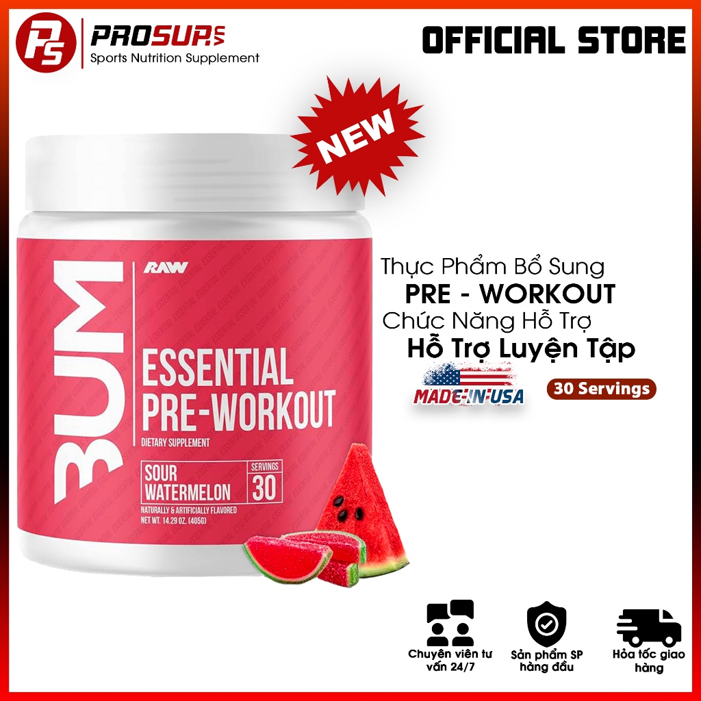 Pre Workout CBUM- Essential Pre Workout Chris Bumstead (30 lần dùng ...