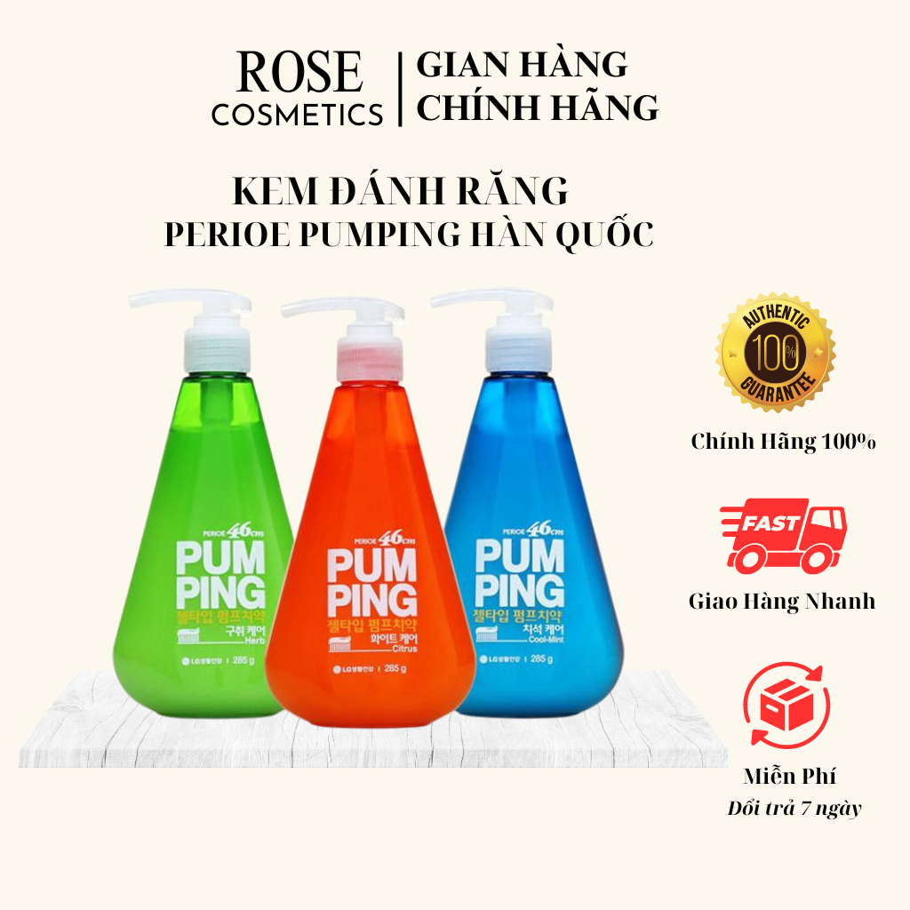 Kem Đánh Răng Perioe Pumping Hàn Quốc 285gr (Date mới) | Shopee Việt Nam