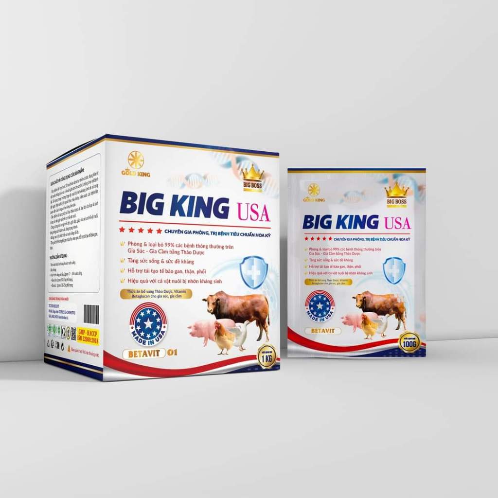 COMBO 3 GOI BIG KING USA GIUP CHO VAT NUOI KHOE MANH ( gói 100g ...