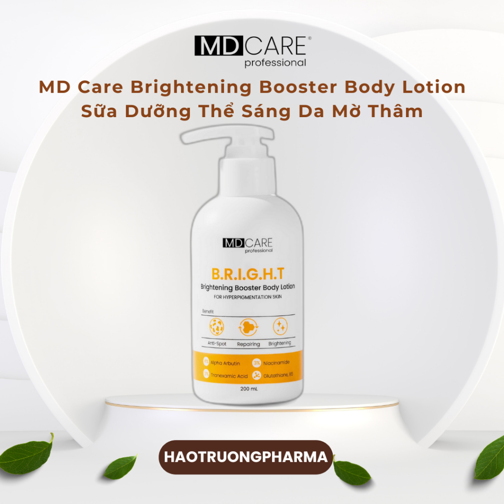 [Hàng công ty] MD Care Brightening Booster Body Lotion - Sữa Dưỡng Thể Sáng Da Mờ Thâm 200ml ...