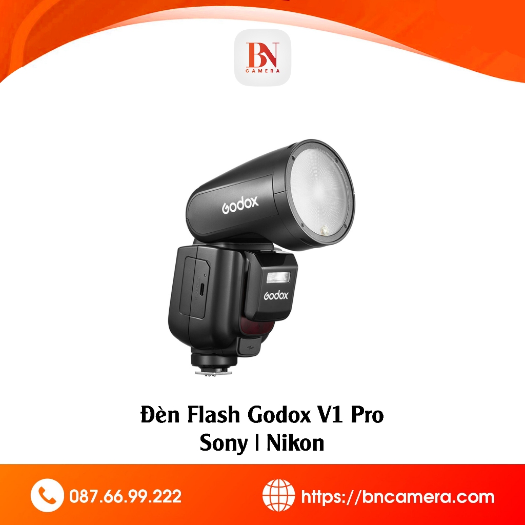 Đèn Flash Godox V1 Pro Sony | Canon | Nikon | Fujifilm | Shopee Việt Nam
