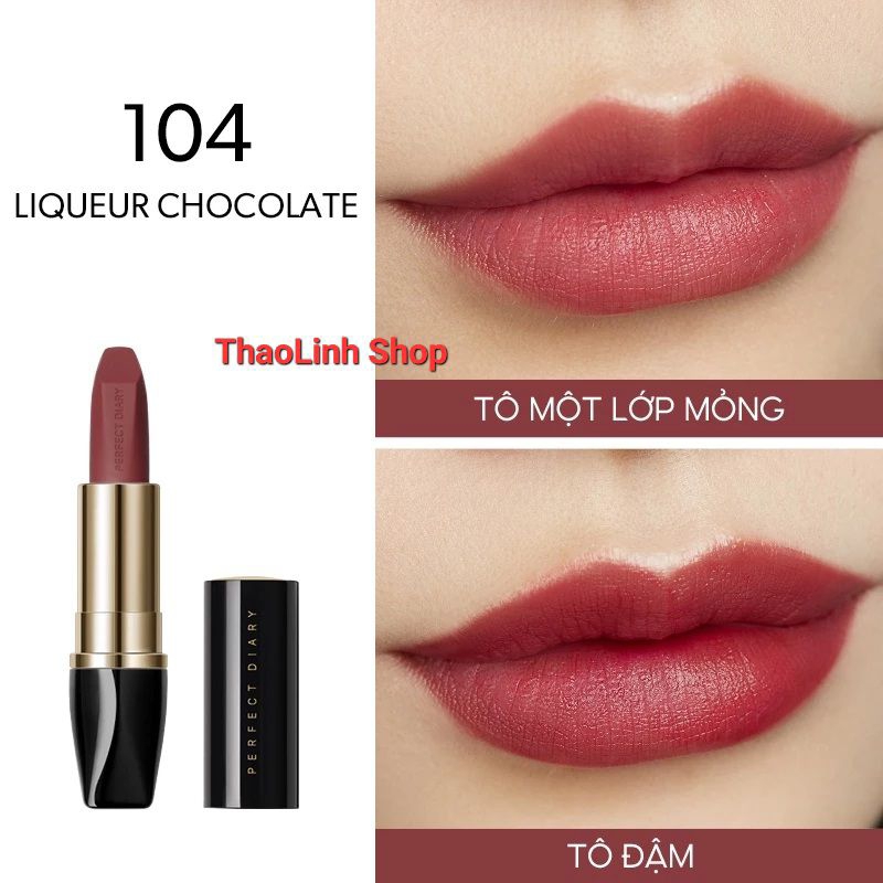 [ Date 21/12/2024] Son Lì PERFECT DIARY Ánh Satin Mềm Mịn Môi 3.2g (màu ...