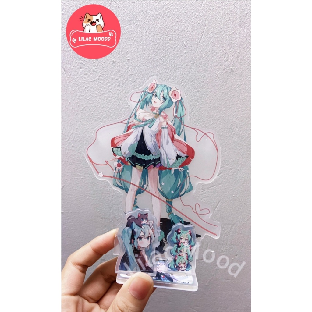 (sẵn-Cập nhật mẫu mới) Mô hình Hatsune Miku | Standee đứng 3 mảnh bằng ...