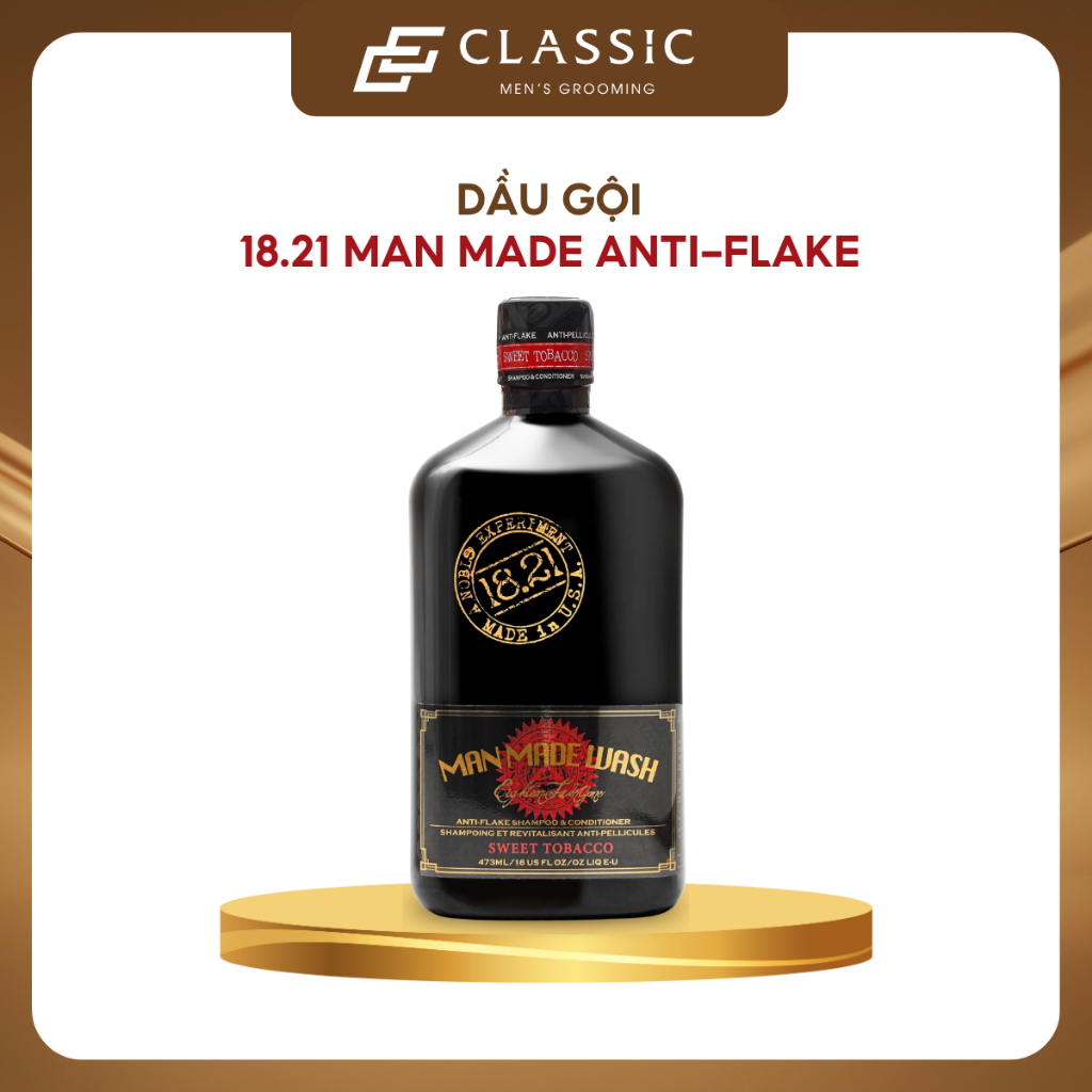 Dầu gội 18.21 Man Made Anti-Flake Sweet Tobacco Wash 473ml | Shopee Việt Nam