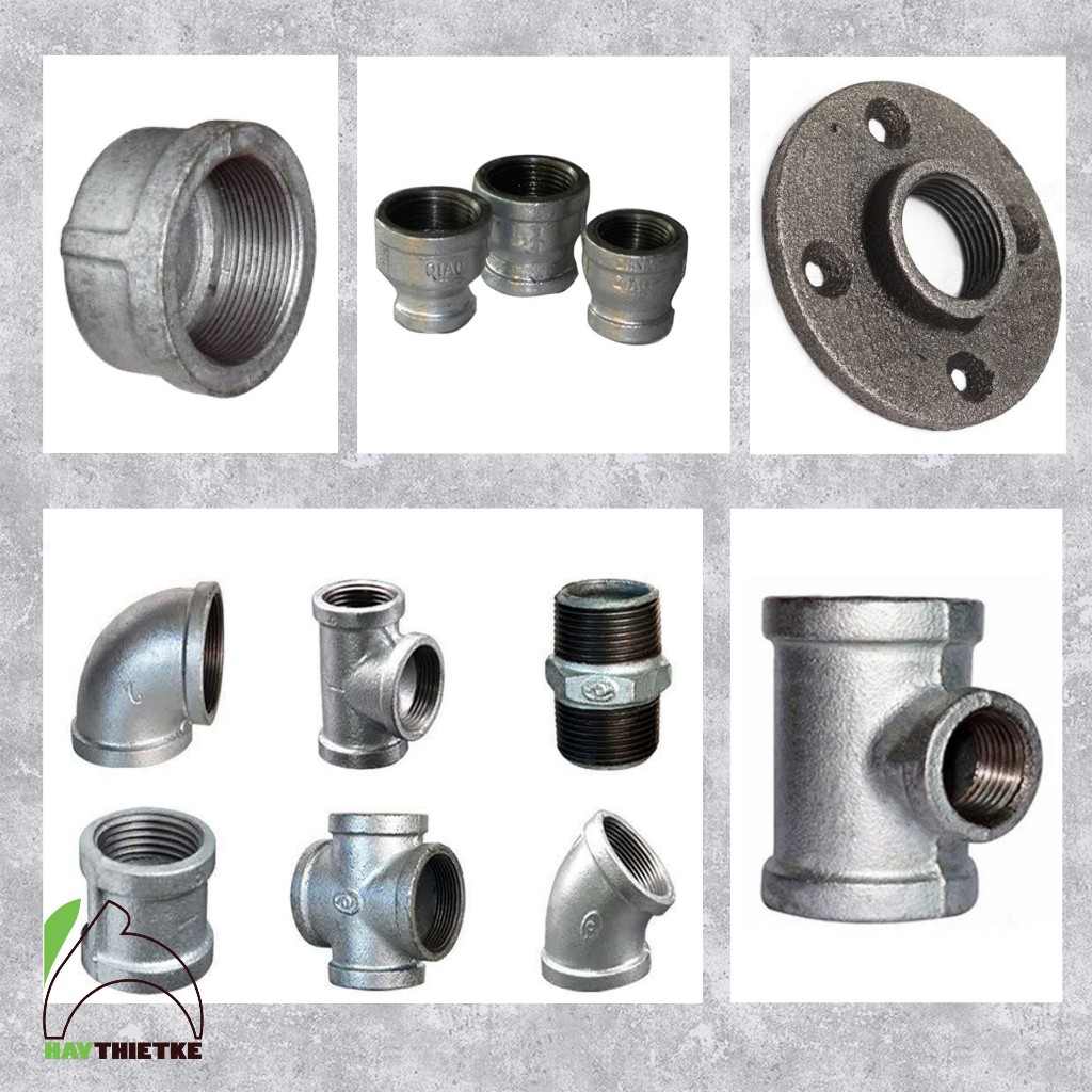 Mặt bích decor và phụ kiện decor ren ống nước HAYTHIETKE - Gang đúc ...
