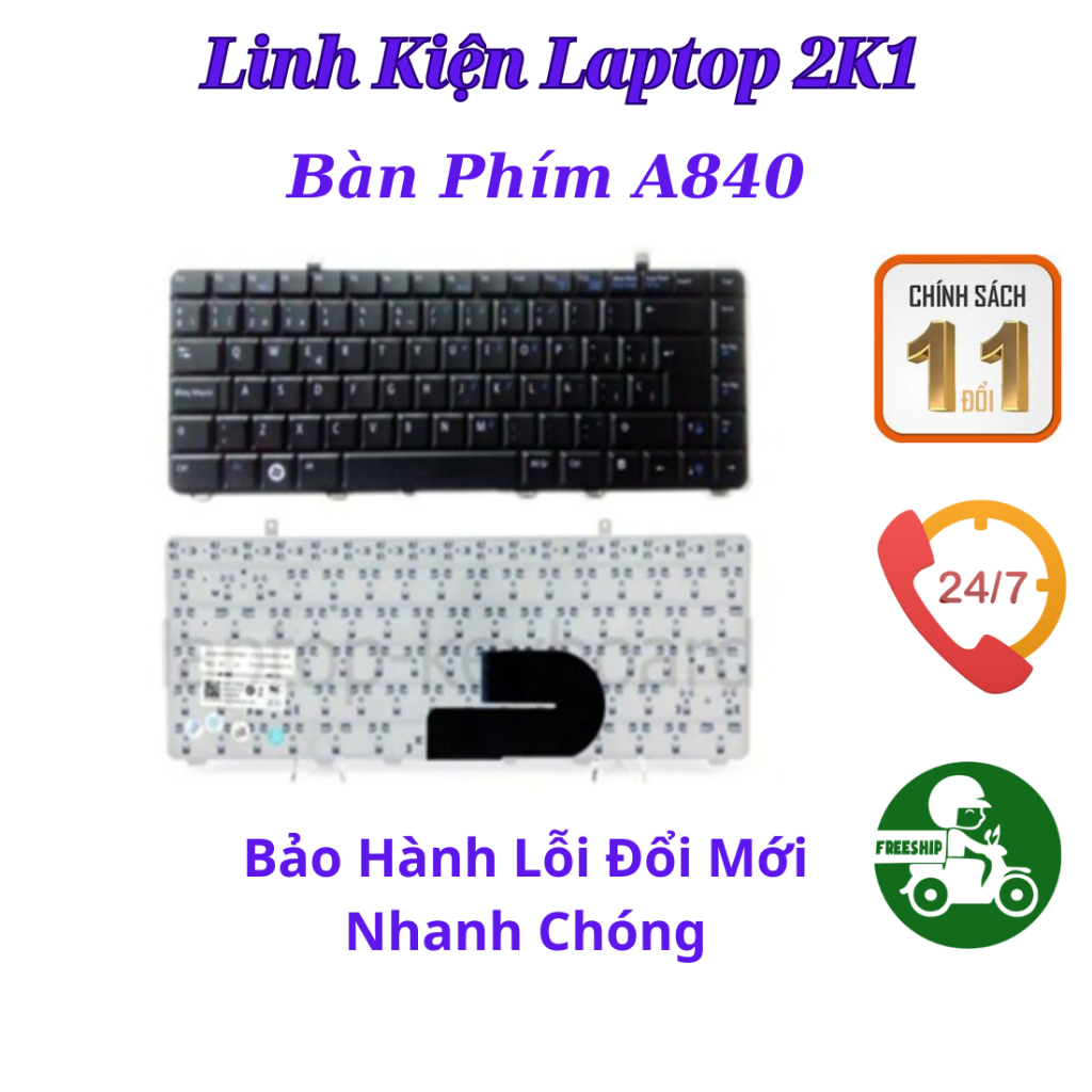 Bàn Phím Laptop Dell Vostro A840 A860 1088 1014 1015 PP37L PP38L Mới ...