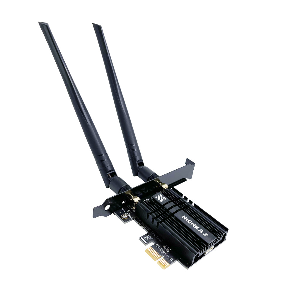 Wifi 6E Intel AX210 Bluetooth 5.3 Tri-Band 2.4G/5GHz/6GHz 802.11ax PCI-E, Card mạng ax210ngw ...