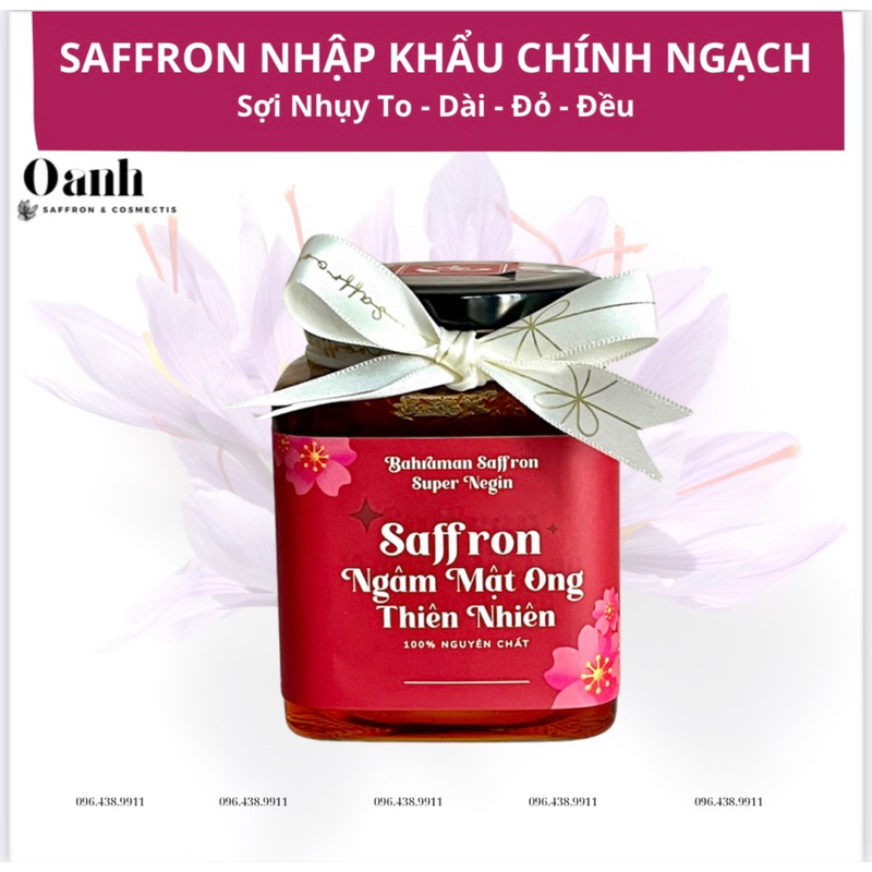 Chính Hãng SAFFRON NGÂM MẬT ONG Saffron Tây Á nhập khẩu chính hãng độc ...