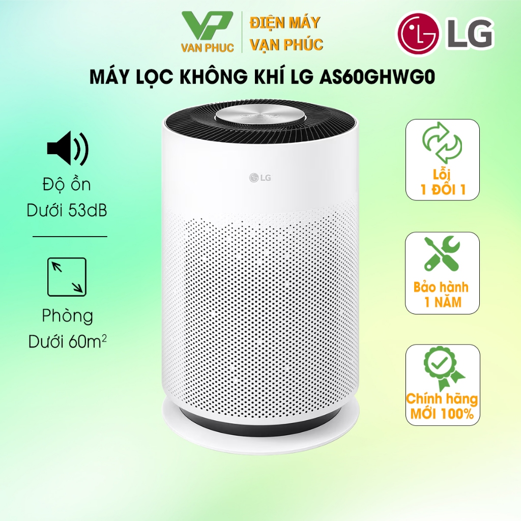 Máy lọc không khí LG PuriCare 360 HIT AS60GHWG0-bảo hành chính hãng 12 ...