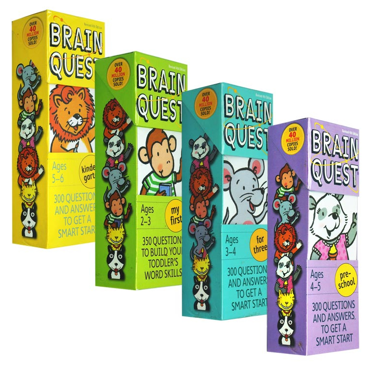 Thẻ Brainquest cho bé 2-6 tuổi (bộ 4 hộp) | Shopee Việt Nam