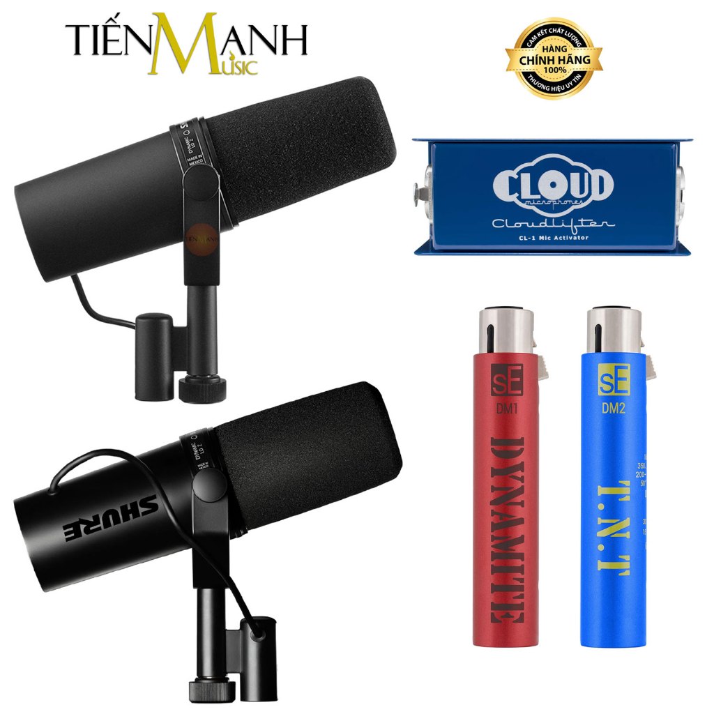 [Chính Hãng] Combo Micro Shure SM7B, SM7dB Và Kích Âm Cho Mic Cloudlifter CL1, DM1, DM2 Podcast ...
