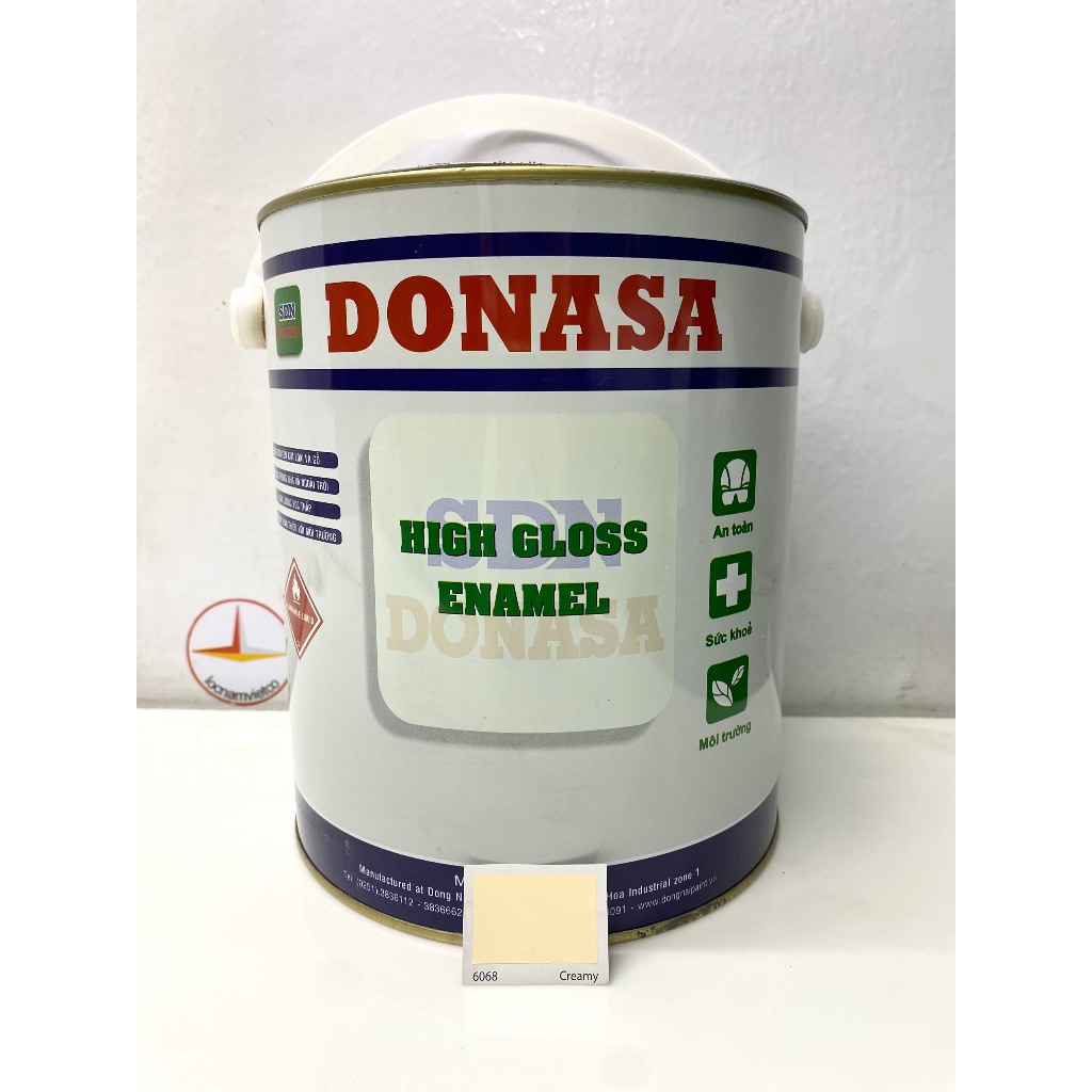 Sơn dầu Đồng Nai Donasa màu kem 6068_ 3kg | Shopee Việt Nam