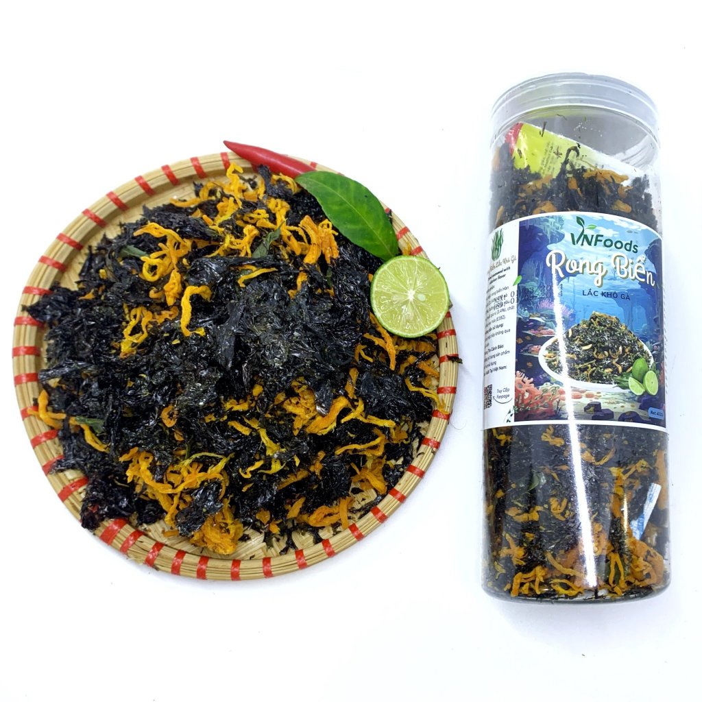 Rong Biển Khô Gà Rong Biển Ăn Vặt 400Gr VNFoods | Shopee Việt Nam