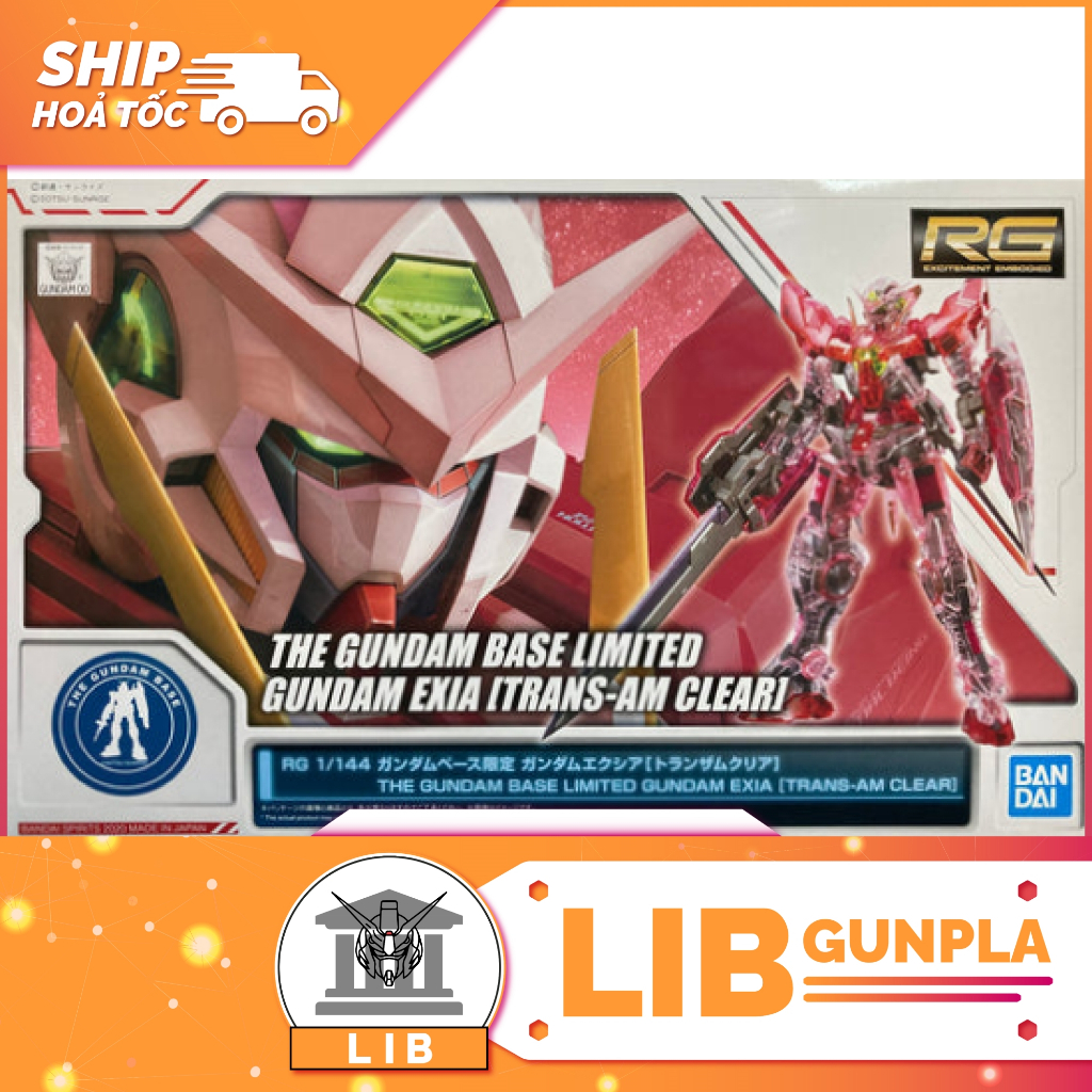 Mô hình lắp ráp Bandai Gundam RG 1/144 Exia Gundam - Trans arm Clear ...
