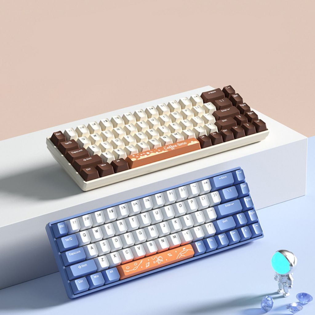 Bàn phím cơ F68, kết nối 3 chế độ,có hotswap, layout 68, bảo hàng 6 ...