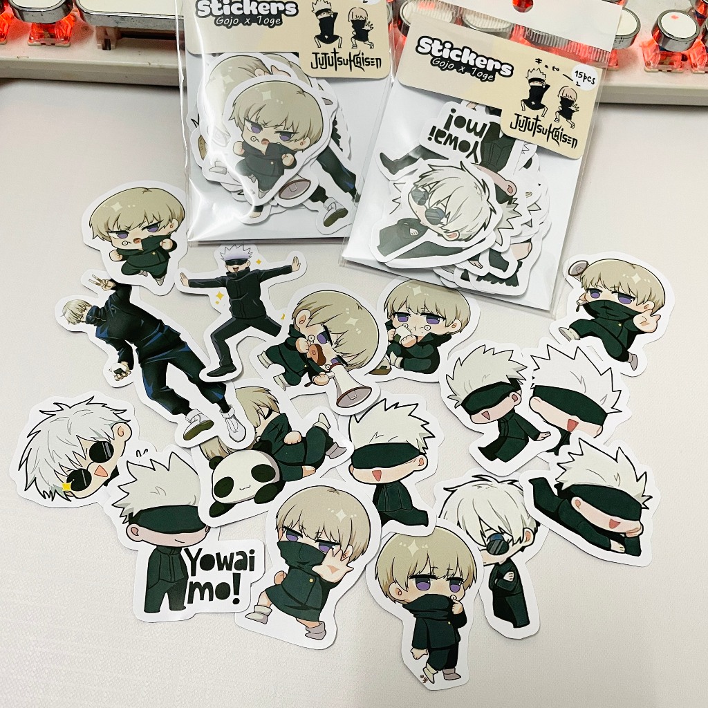 Sticker Gojo và Toge anime Jujutsu Kaisen | Shopee Việt Nam
