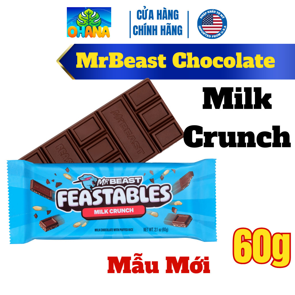 Kẹo socola mrbeast - chocolate mr beast bản giới hạn Feastables MrBeast ...