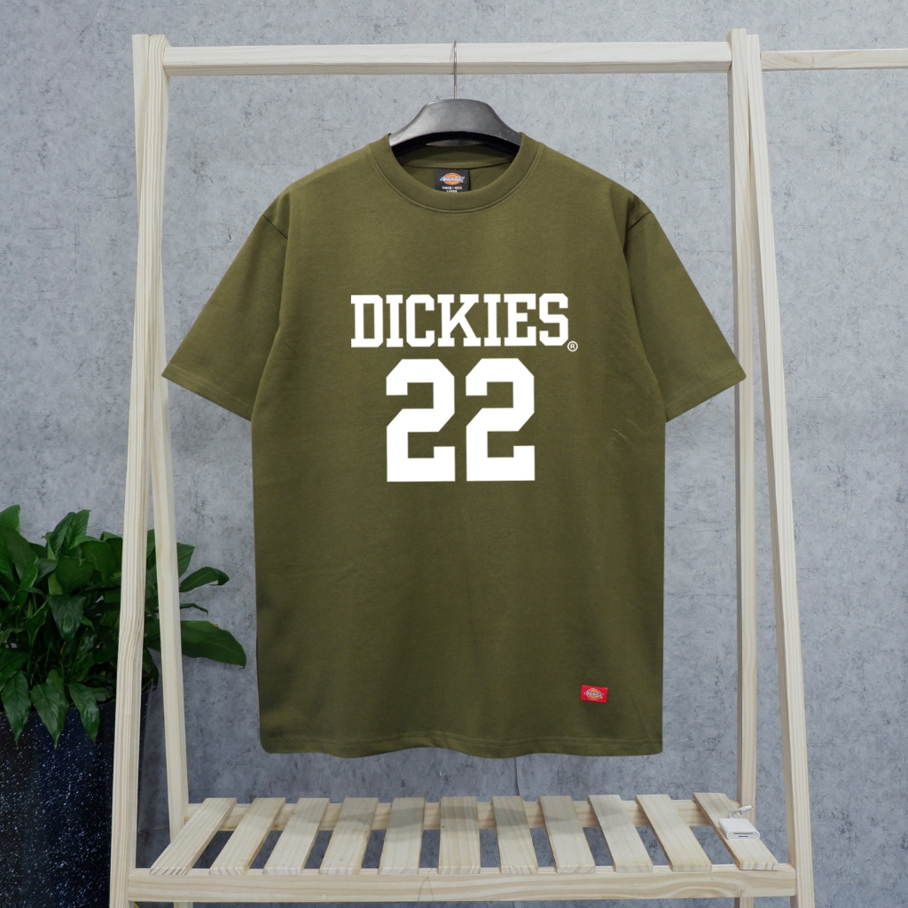 (CHÍNH HÃNG) Tshirt Dickies - Áo thun dickies nam nữ - màu xanh rêu | Shopee Việt Nam