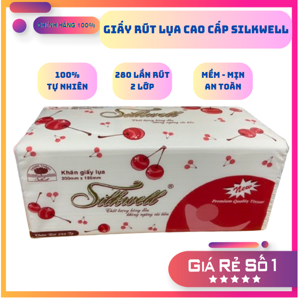 Bịch 9 gói rút lụa Silkwell 280 tờ chính hãng | Shopee Việt Nam